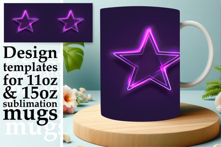 Neon Mirage: Sublime 15oz Mug Sublimation Showcase (3709915)