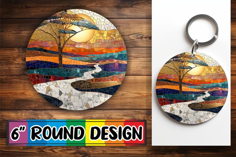 Golden Mosaic Delights: Shimmering Designs (3569217)