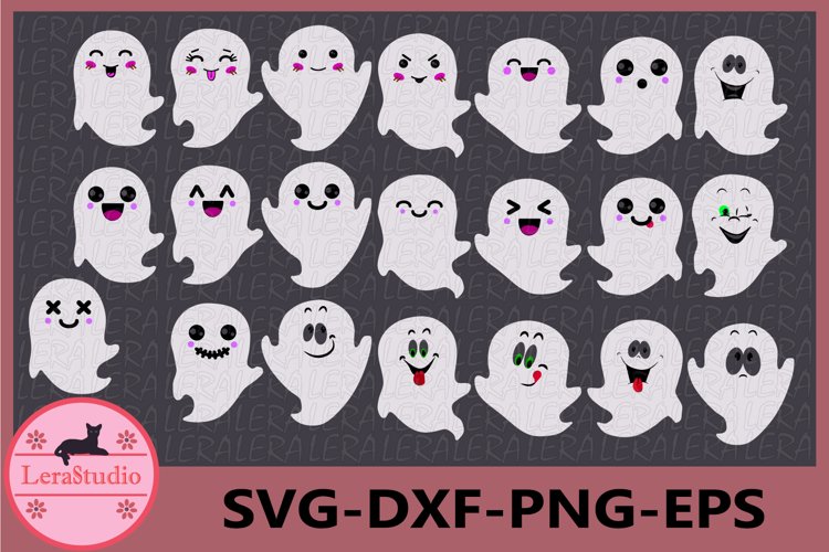 Ghosts SVG, Halloween Svg, Halloween Clipart, Ghosts Faces (548033 ...