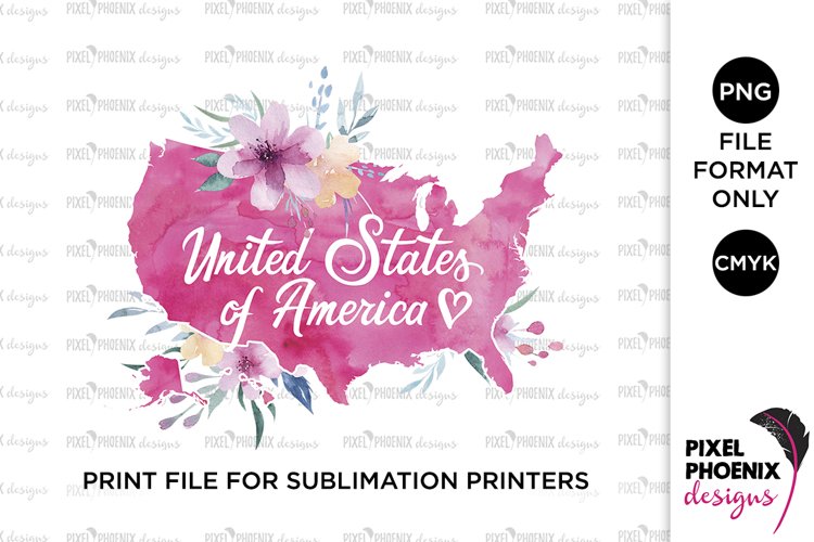 USA Sublimation Design, Sublimation file (176056) | Sublimation ...