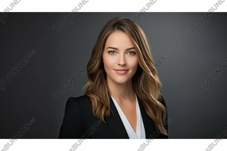 confidence professional headshot gray background