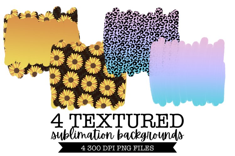 4 Textured Backgrounds - Sublimation Background