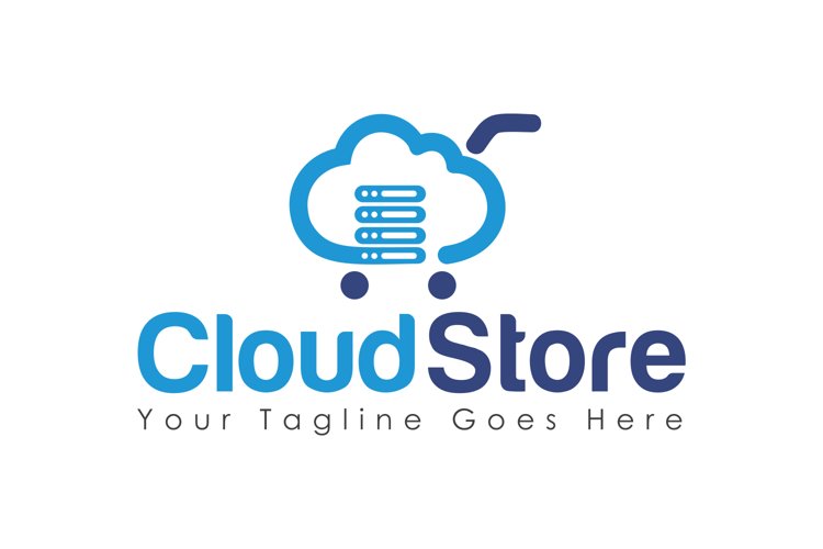 Cloud Hosting Store Logo