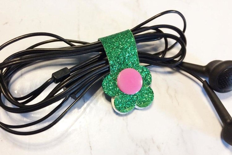 Flower ear bud wraps template svg png dxf ai files