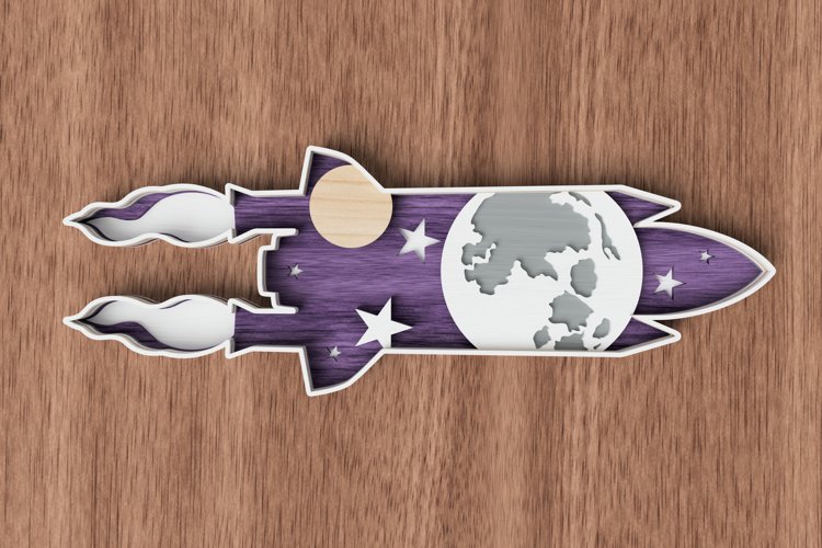 Transportation Laser Cut File - Spaceship