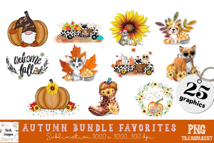 Autumn Decor Designs Sublimation Graphics