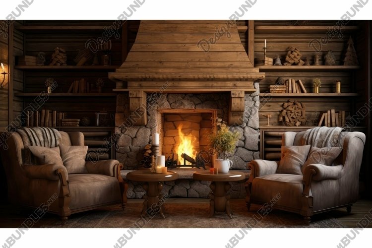 rustic wooden interior room (4166733)