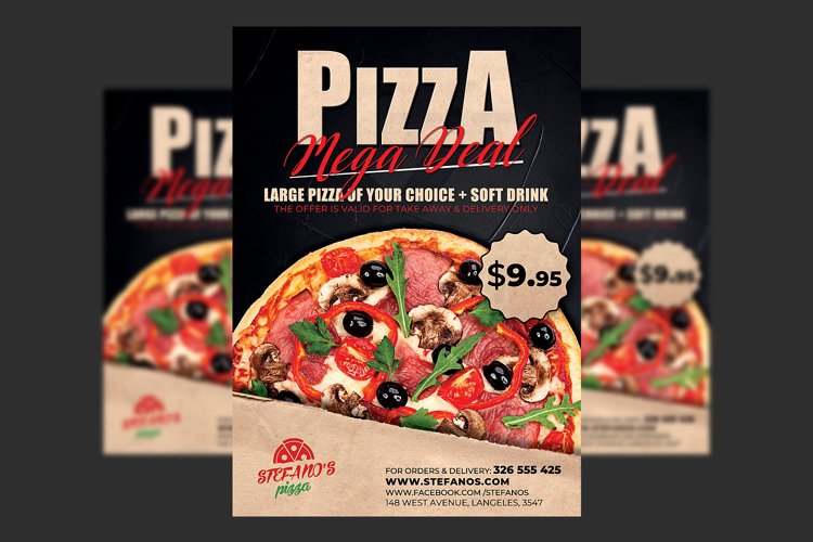 Pizza Flyer Template 802013 