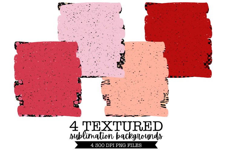 4 Textured Backgrounds - Sublimation Background