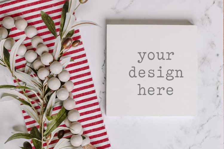 6x6 Wood Sign Mockup| Digital File | Sublimation | (1992739)