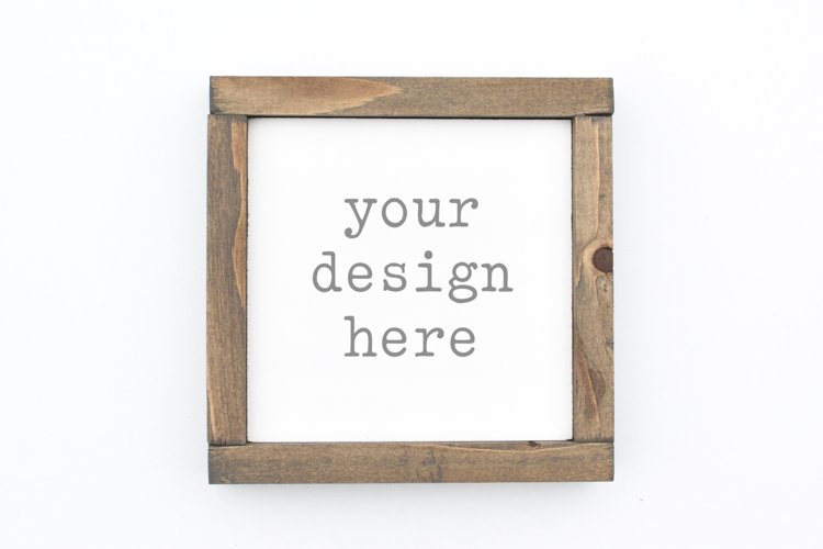 6x6 Wood Sign Mockup| Digital File | Sublimation | (1946042)