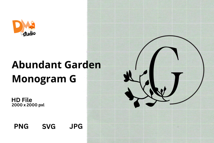 Abundant Garden Monogram (6083849)