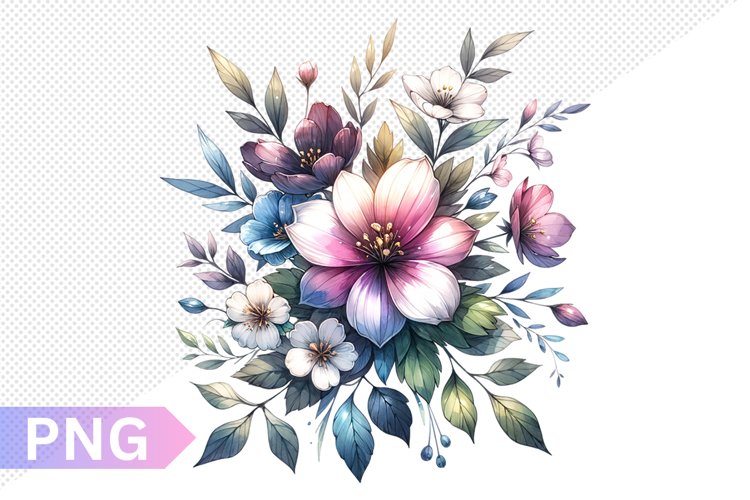 Flowers Sublimation - Clipart PNG Design