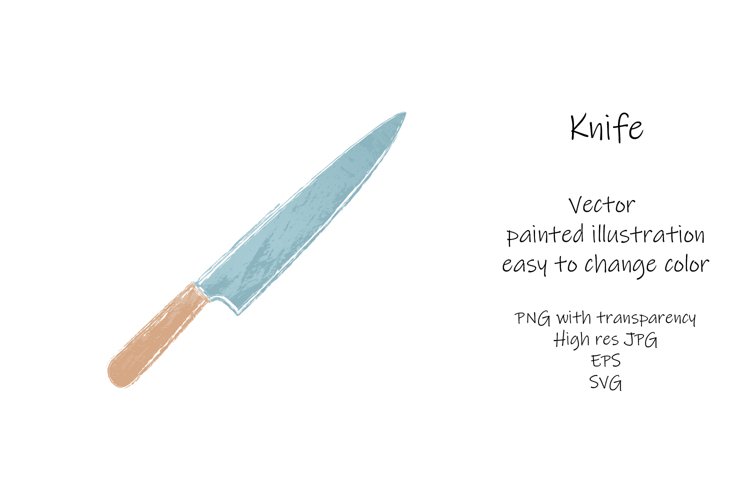 Knife Vector Painted Illustration