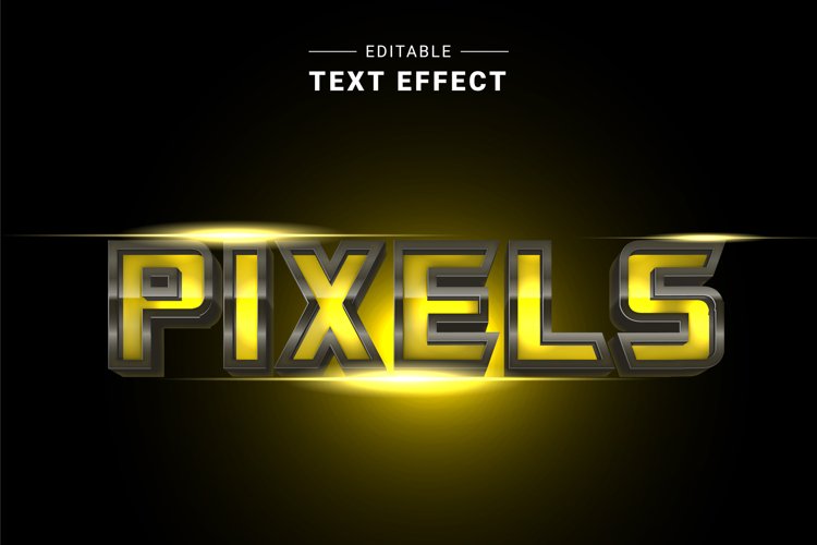 Editable Text Effect for Illustrator. Vector (2217204)