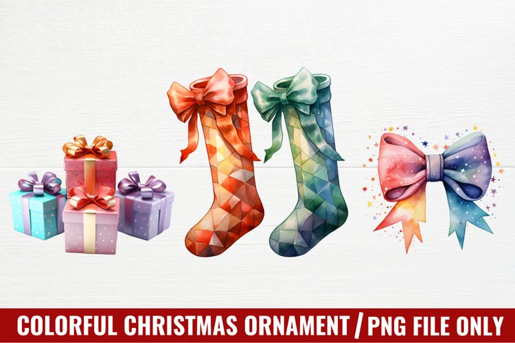 Colorful Christmas Collection Clipart (4338607)