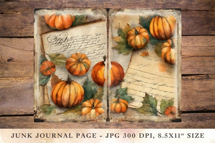 Printable Junk Journal Pages fall autumn 5