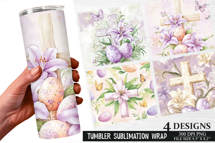 Easter Pattern Tumbler Wrap | Easter Tumbler Wrap Design