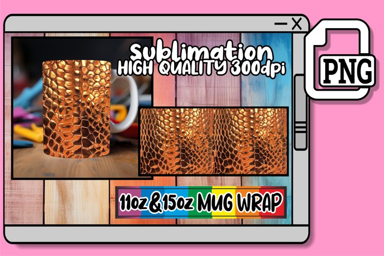 Refined Minimalist 3D Raised Pattern Mug Sublimation 11oz 15