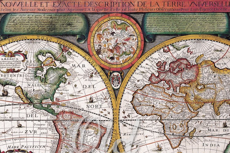 Old Maps Digital Paper - Free Design of The Week | Design Bundles