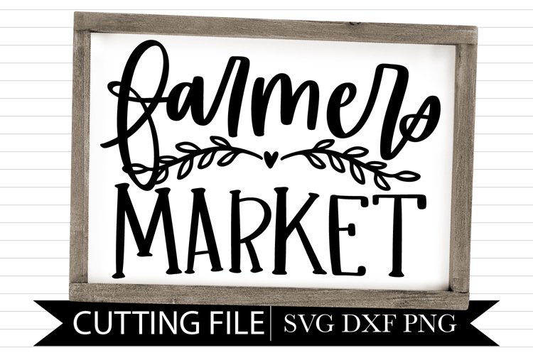 Farmers Market - Hand lettered SVG