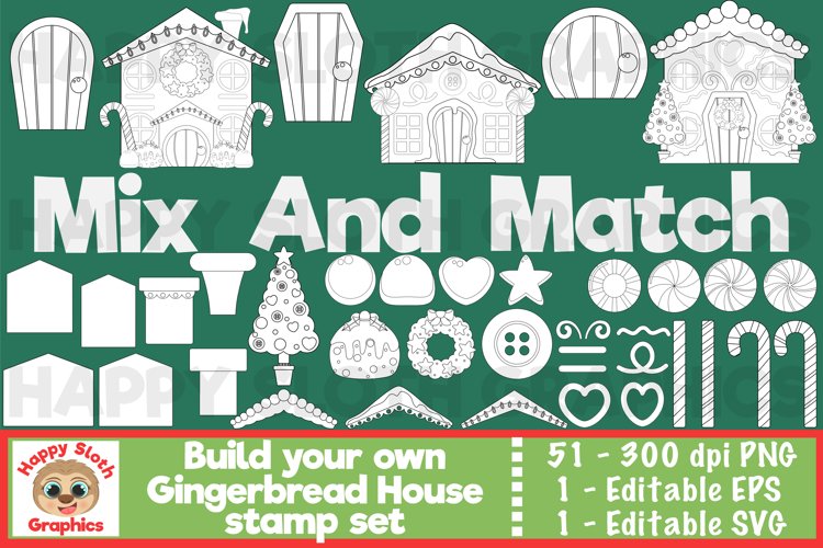 Gingerbread Clipart | Design Bundles