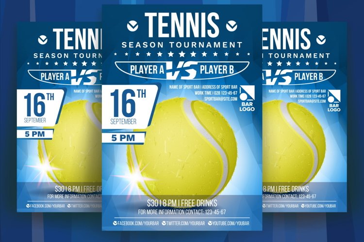 Tennis Poster Vector (57376)