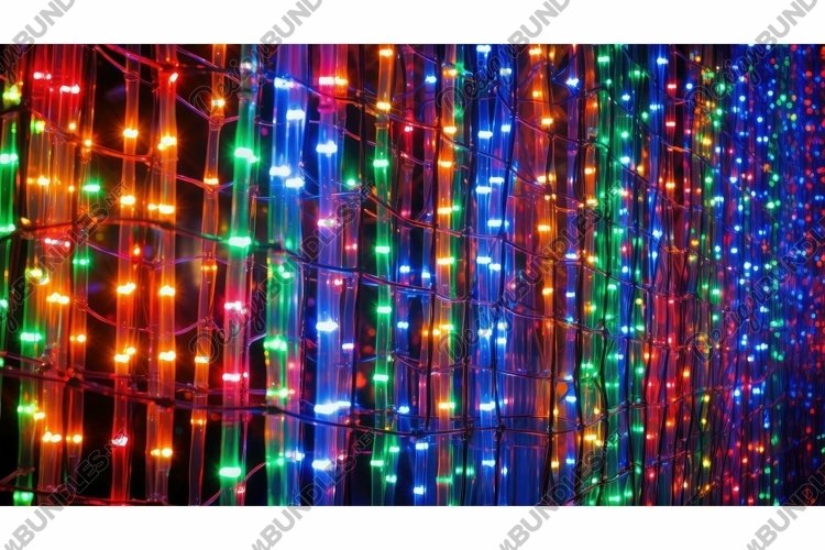 visual christmas lights colorful