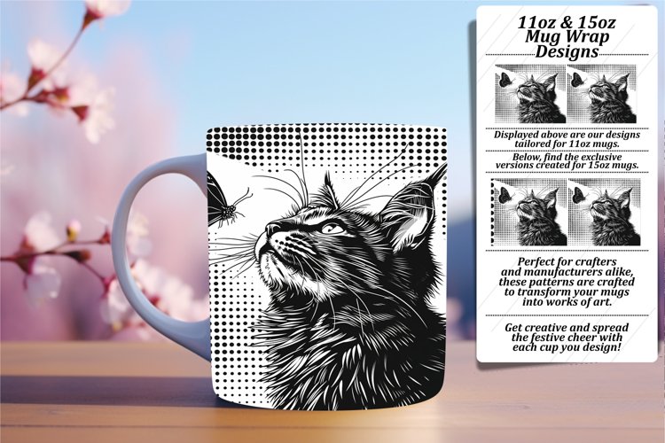 Funky Feline Design Mug Sublimated Smiles