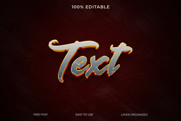 Techy 3D Text Effect Modern TECH Typography (5401580)