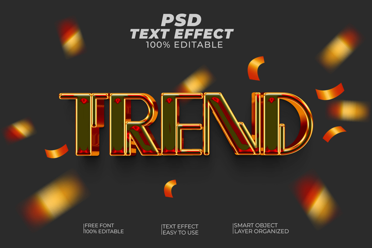 3D Glowing Text Effect Template