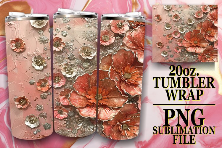 Glitzy Leopard Pattern Tumbler Design: Sublimation (3543313)