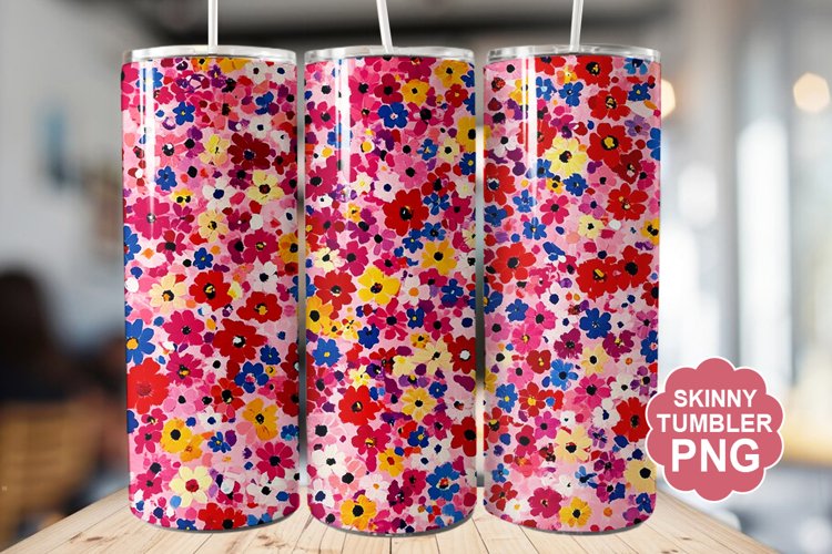 Floral Pattern Tumbler | Floral Tumbler Wrap
