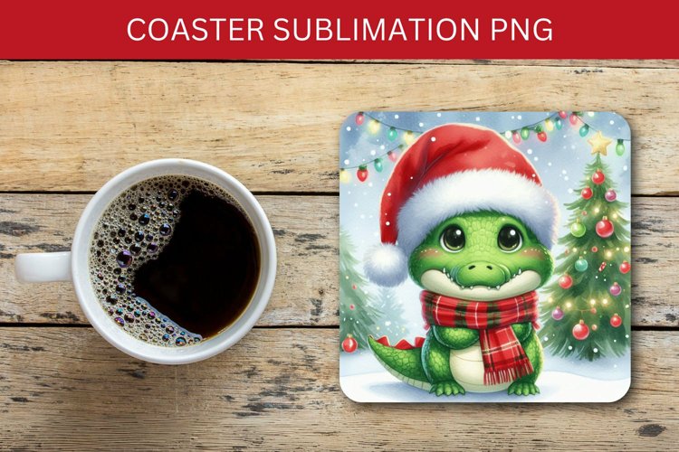 square coaster - crocodile (4962518)