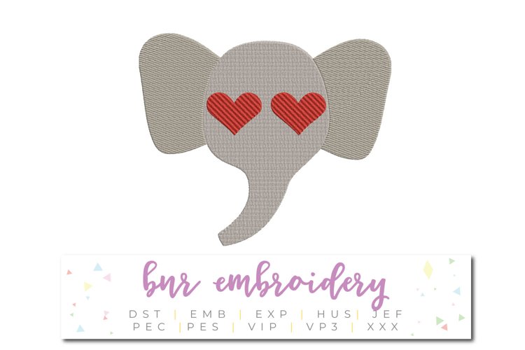 Elephant Machine Embroidery Design