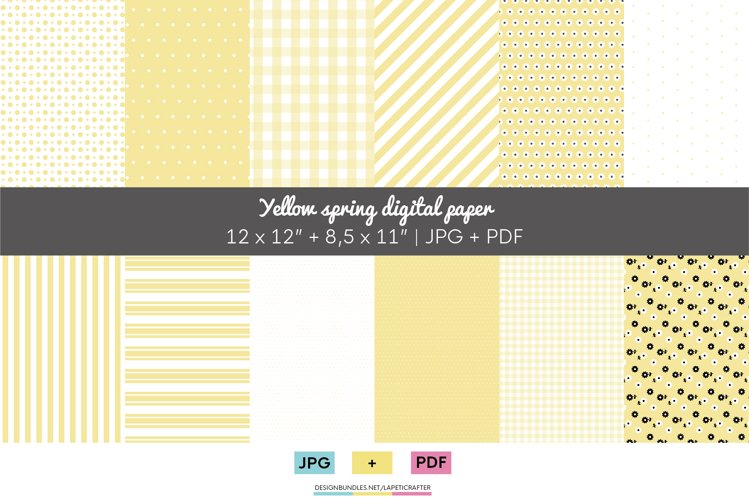 Yellow scrapbook paper packs | Paper with basic pattern (1161077 ...