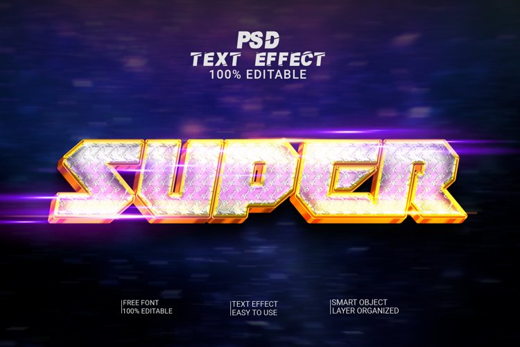 Super 3d Editable Text Effect Style (2239547)