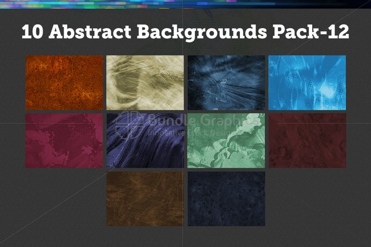 10 Abstract Backgrounds – Pack-12