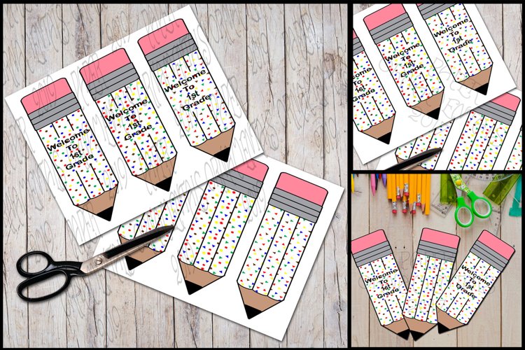 Pudgy Pencils 1st Grade Pattern Printable Bookmark Set