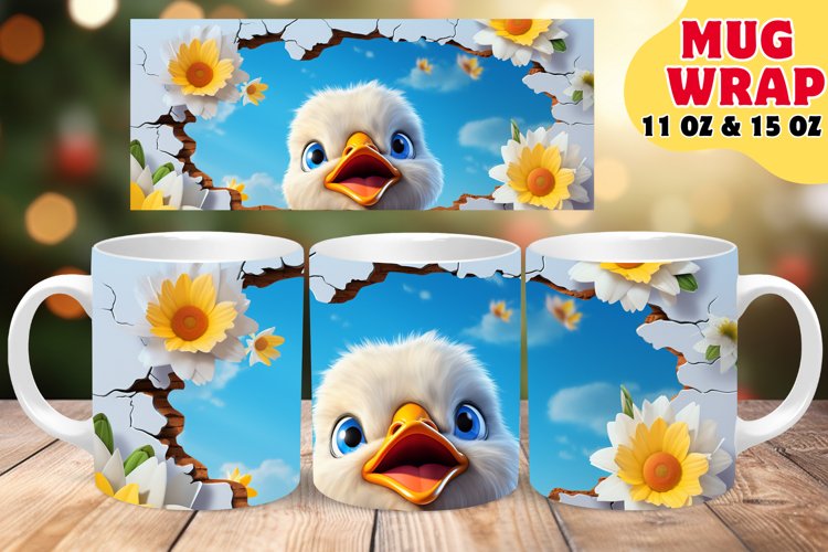 Springtime Blossoms Surround: Mug Wrap Sublimation (2961072)