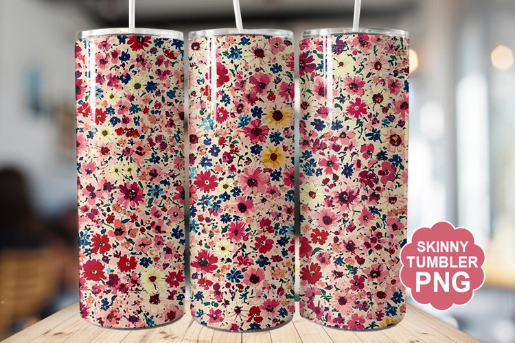 Floral Pattern Tumbler | Floral Tumbler Wrap