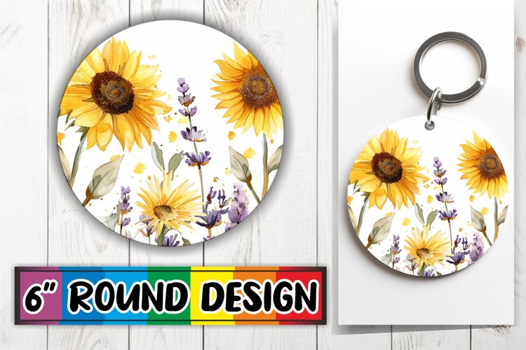 Floral Fantasy Design Circle - Sublimation (3694521)