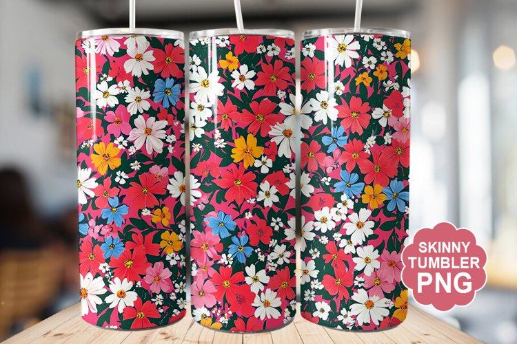 Floral Pattern Tumbler | Floral Tumbler Wrap
