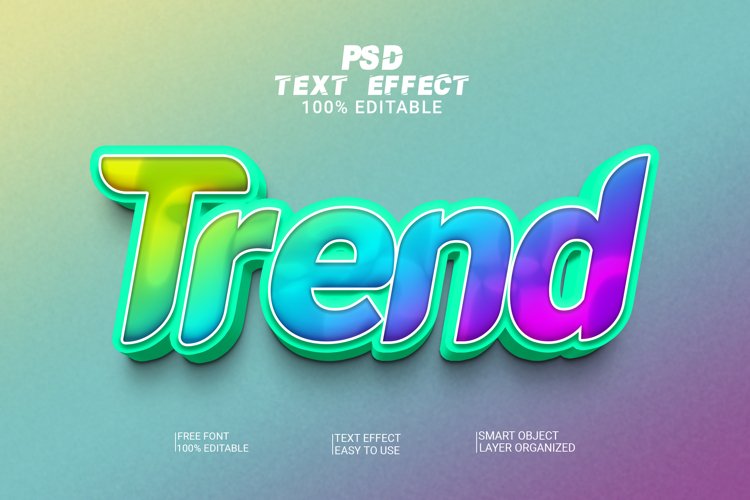 Trend 3d Text Effect Style (2242779)