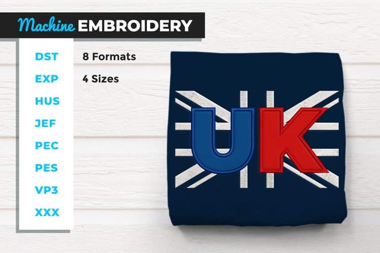 UK Applique Machine Embroidery