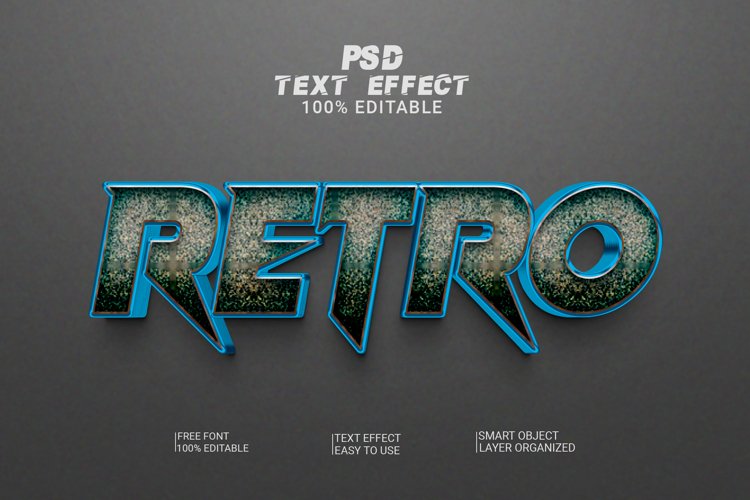 Retro 3d Text Effect Style (2227584)