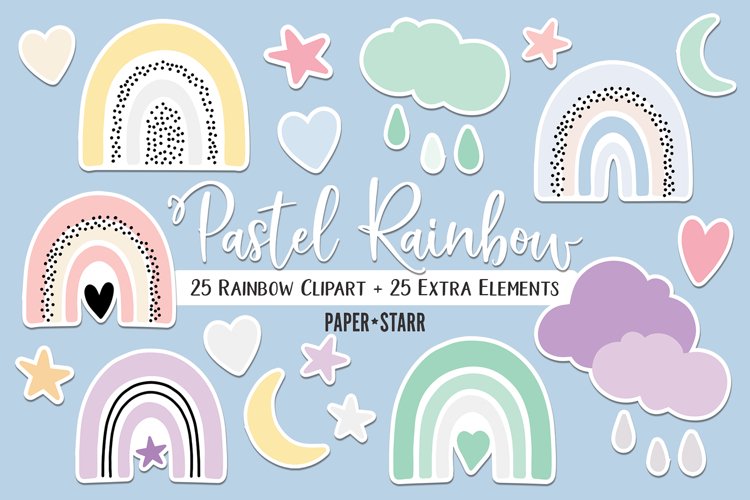 Rainbow Clipart | Design Bundles