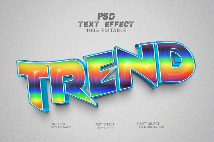 Trend Editable 3d Text Effect Style (2230622)