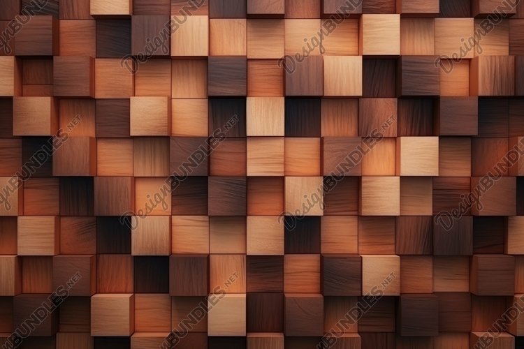 Wooden Texture with Natural Pattern Seamless Square