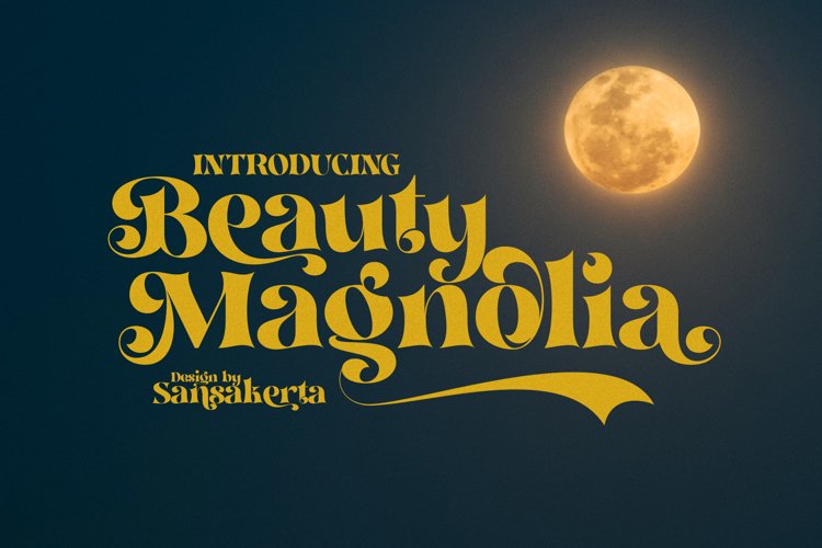 Beauty Magnolia - Display Font - Free Font Of The Week | Font Bundles